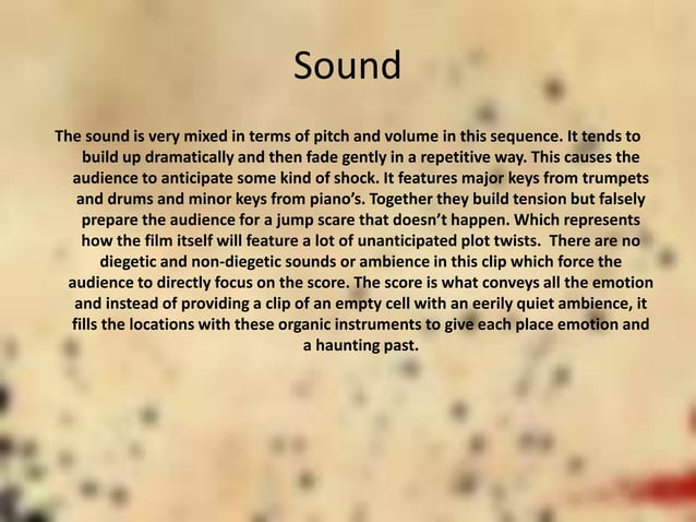 Shutter Island Analysis | PPTX | Soundtracks, TV and Showtunes | Music