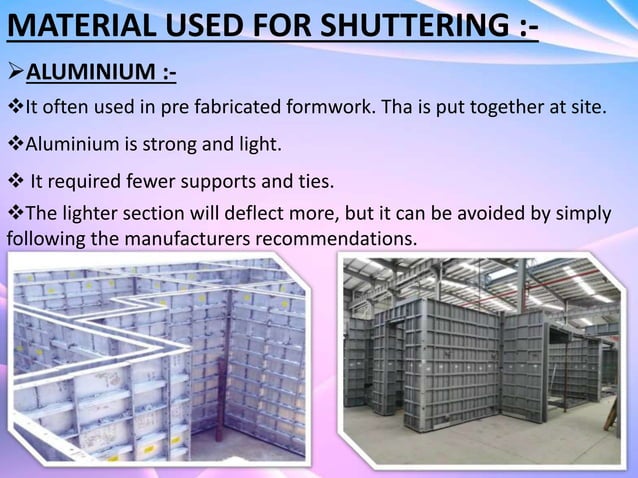 Shuttering PPT.pptx | Woodworking | Arts and Crafts