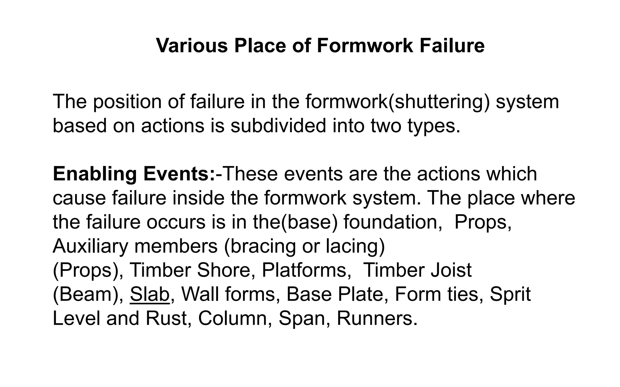 Shuttering (Formwork) | PPTX