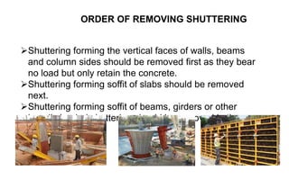 Shuttering (Formwork) | PPTX