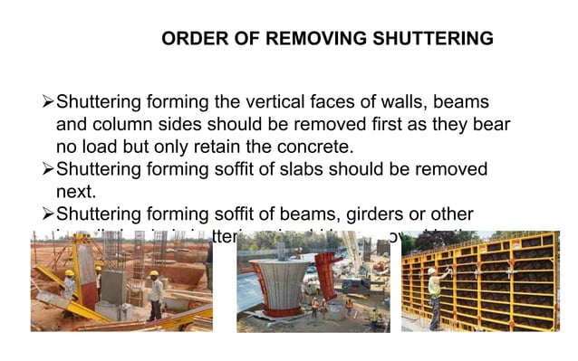 Shuttering (Formwork) | PPTX