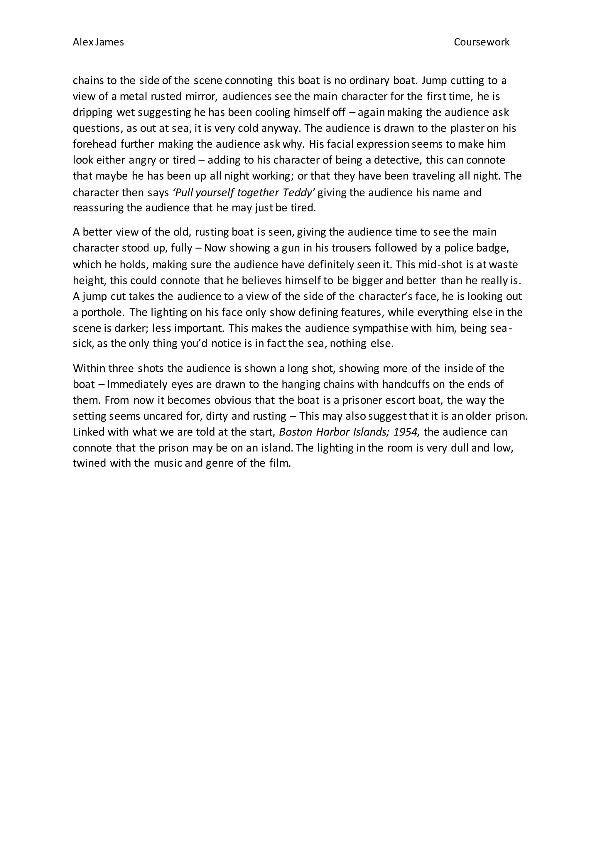 Shutter island analysis | PDF