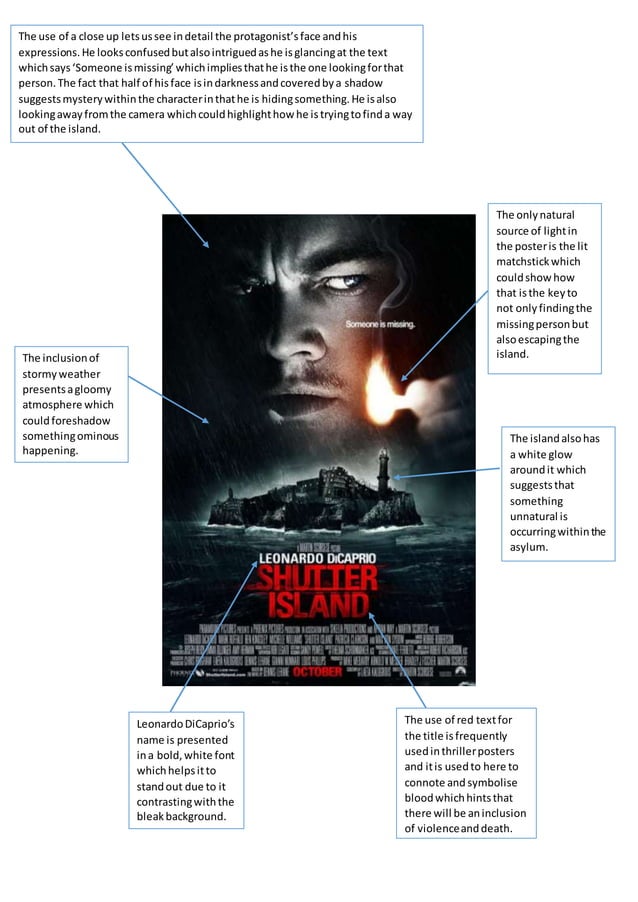 Shutter island poster analysis | DOCX