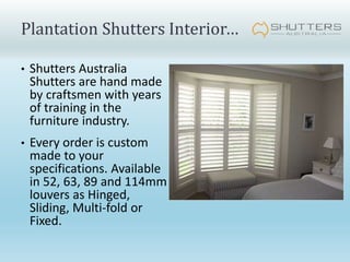 shutters Australia | PPT