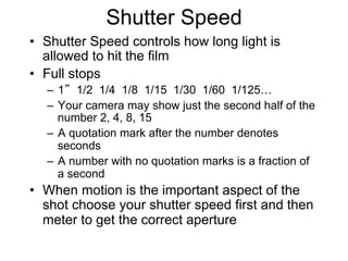 film-Shutter Speed and Motion | PDF | Photography | Arts and Crafts