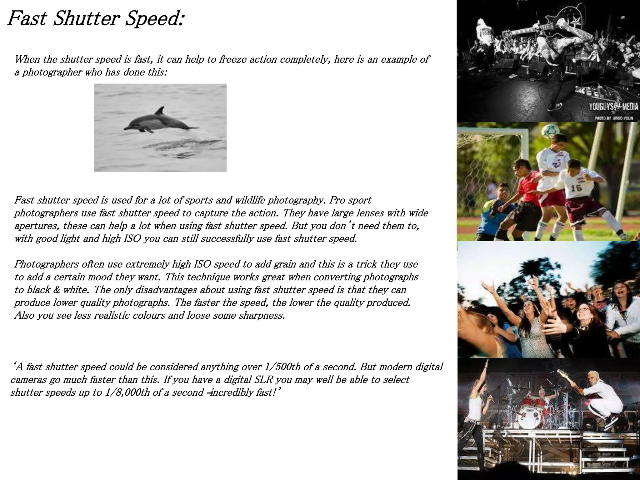 Shutter speeds | PPTX