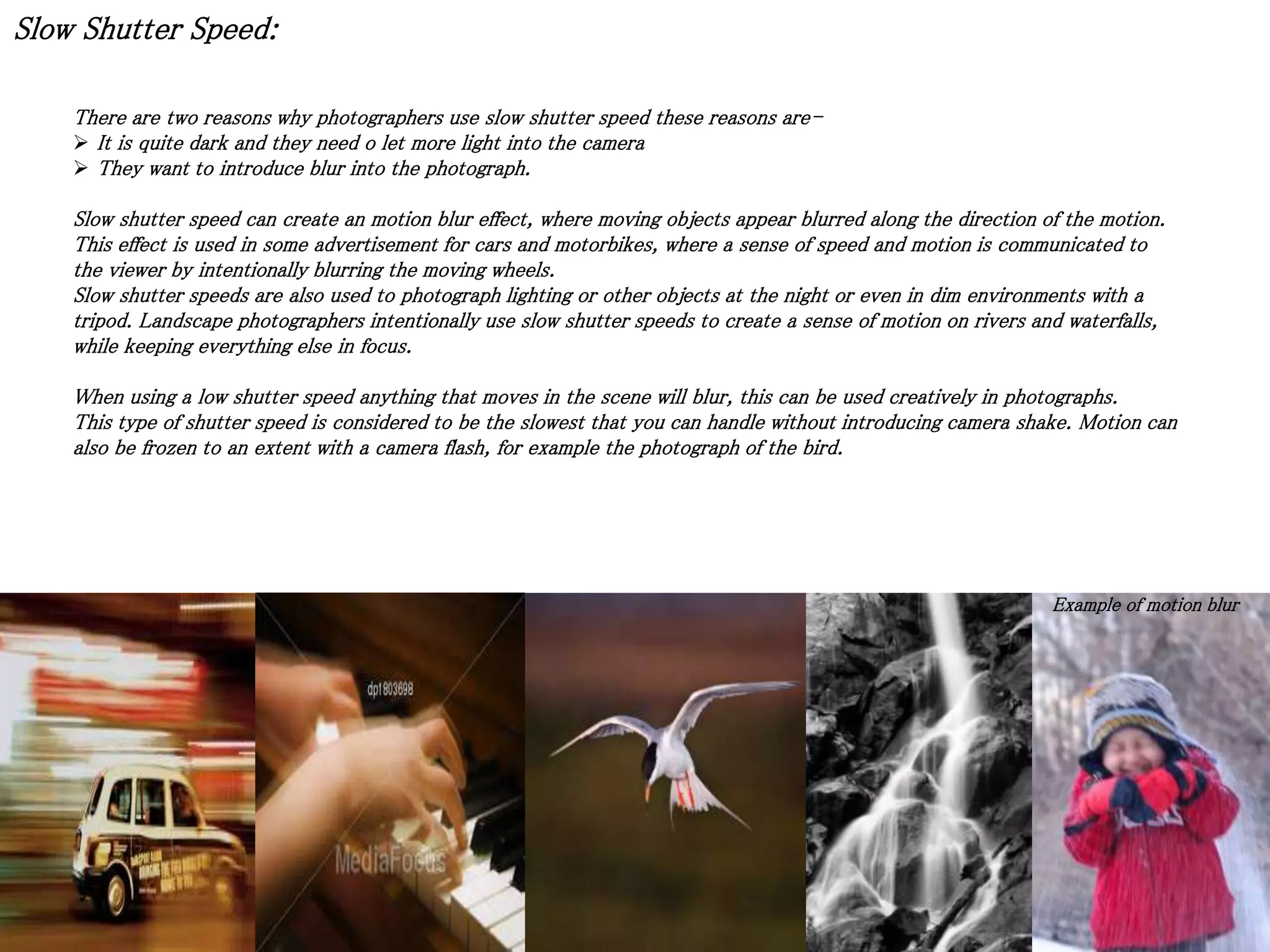 Shutter speeds | PPTX