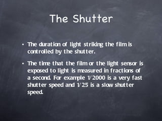 Shutter speeds and panning | PPT