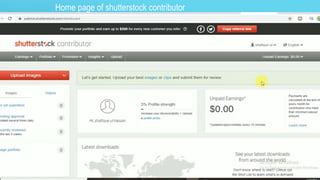 shutterstock Online Earning full training.pptx