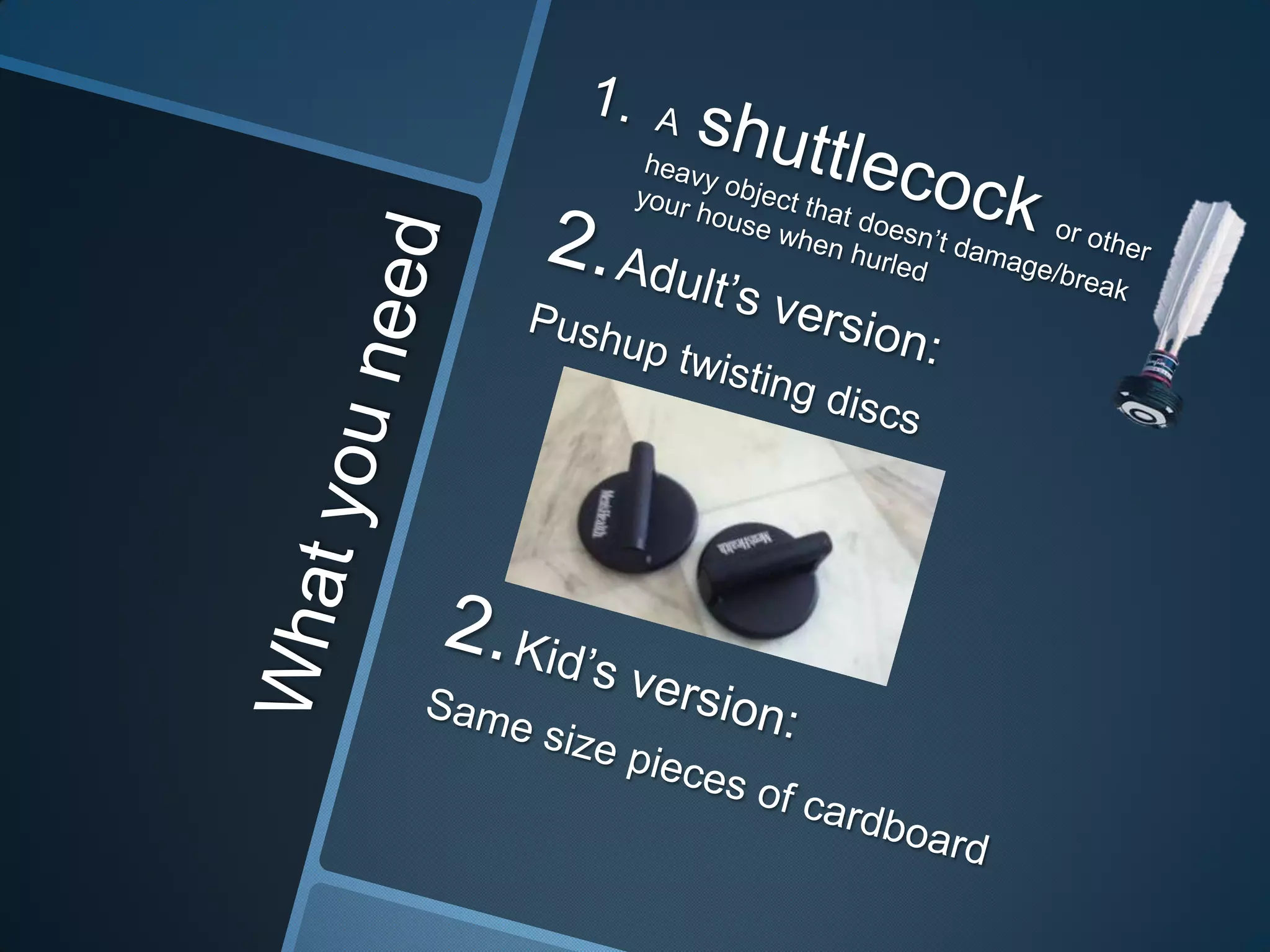 Shuttlecock sliding golf | PPTX