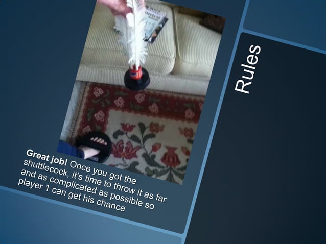 Shuttlecock sliding golf | PPTX