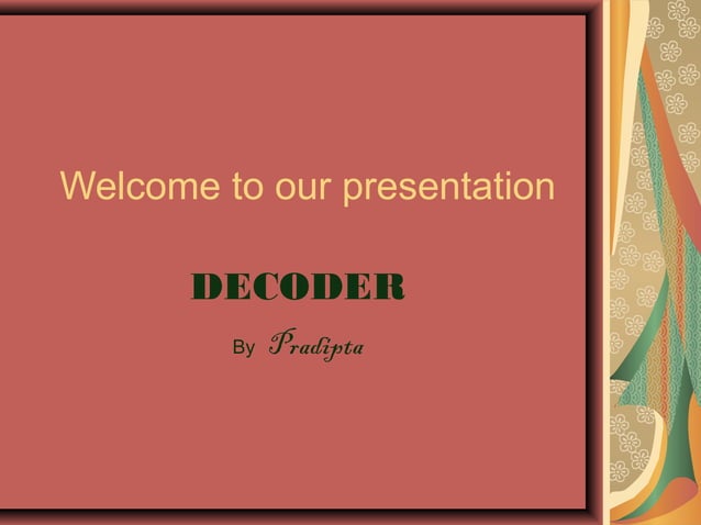 Decoder | PPT