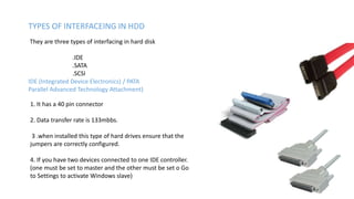 HARD DISK DRIVE | PPTX | Data Storage and Warehousing | Computing