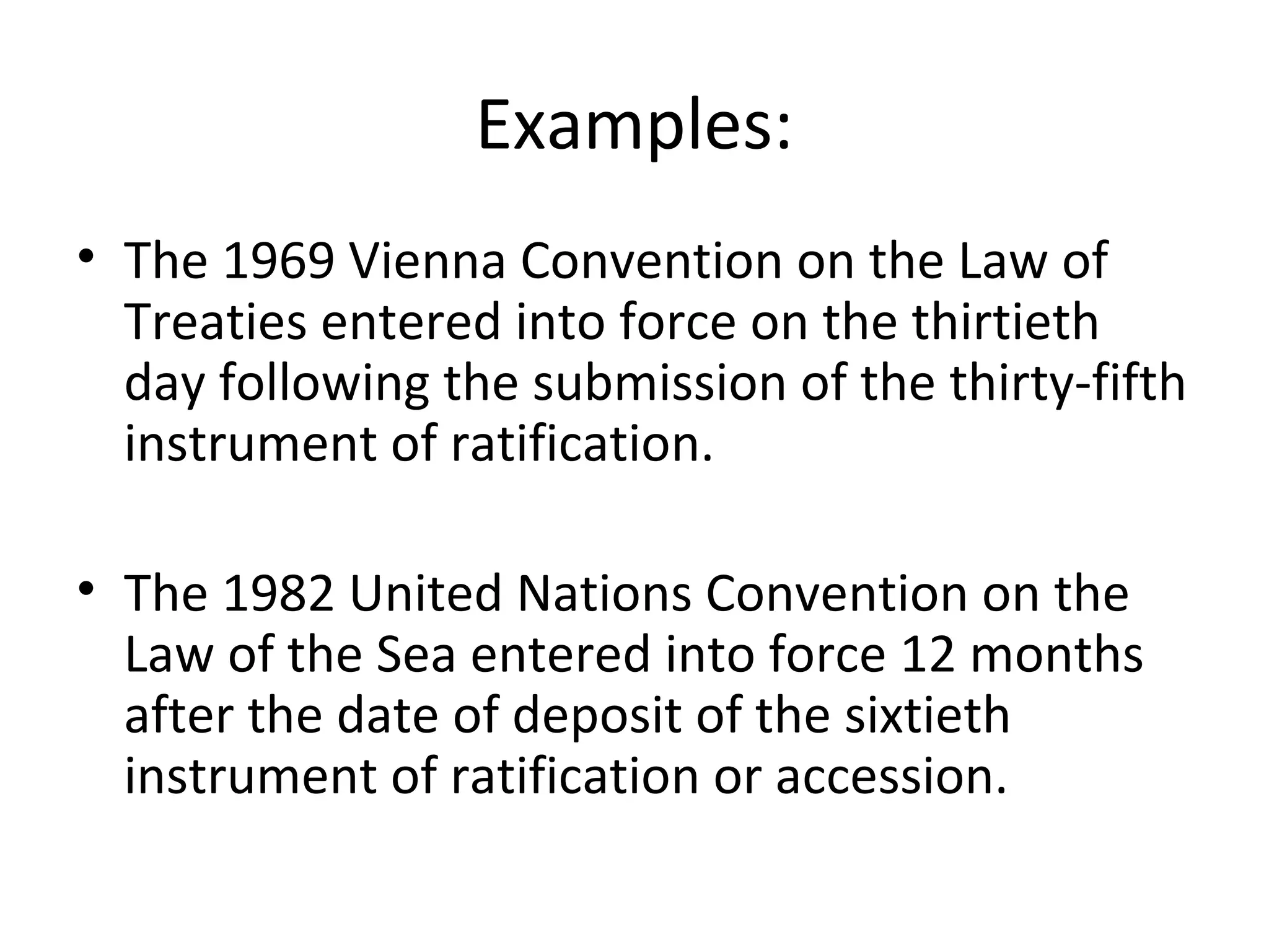 Lecture 4 & 5 the law of treaties | PPT