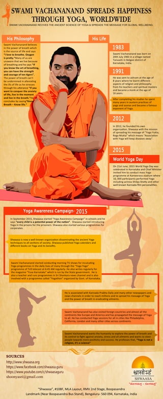 Yoga Guru Swami Vachananand And His Work | PDF