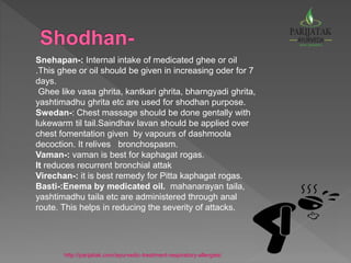 Shwas roga and ayurveda | PPTX