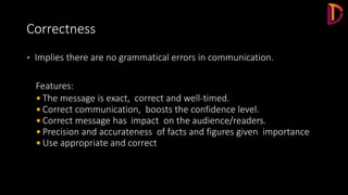 7Cs for communication by Shweta | PPT