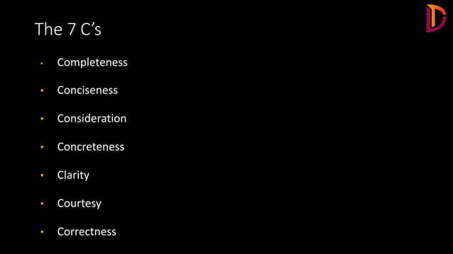 7Cs for communication by Shweta | PPT