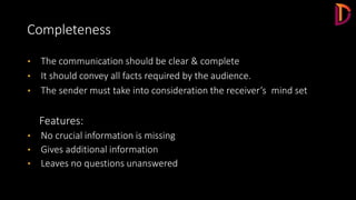 7Cs for communication by Shweta | PPT