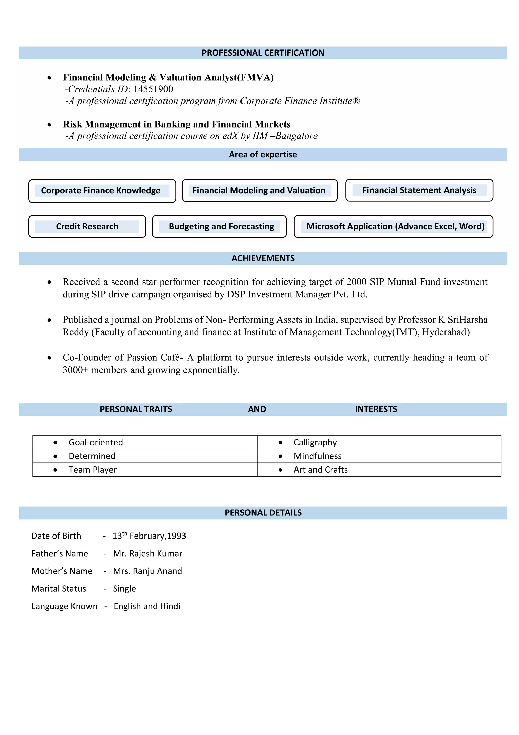 Resume-Shweta Anand | PDF