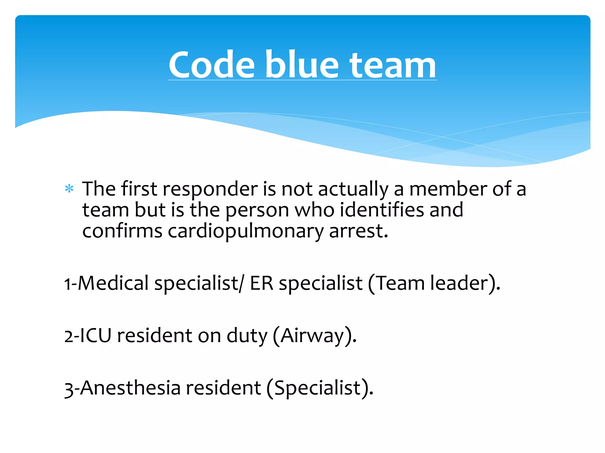 Shweta code blue | PPTX