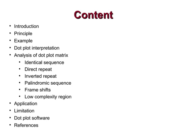 dot plot analysis | PDF