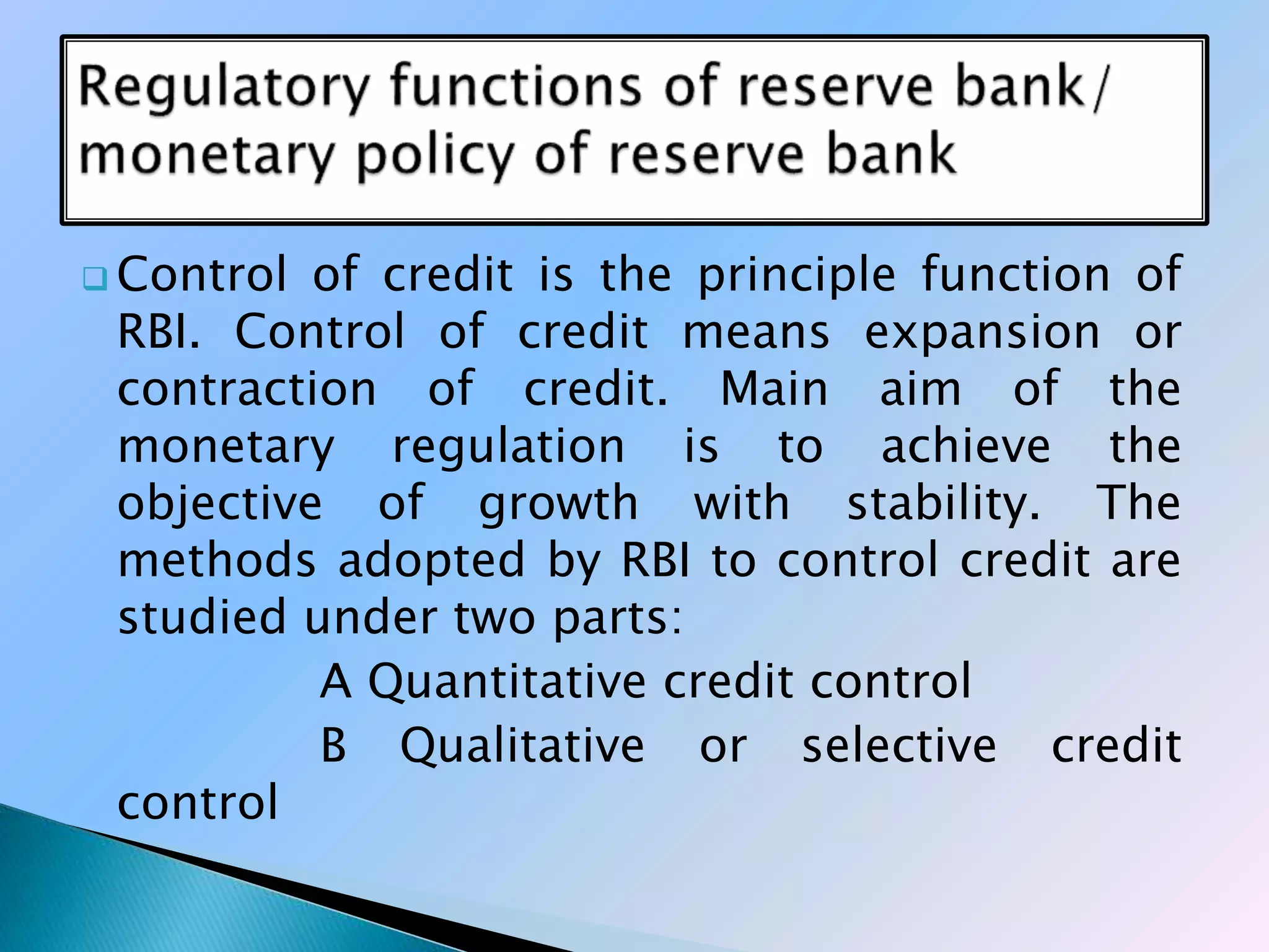 Reserve Bank of india | PPTX