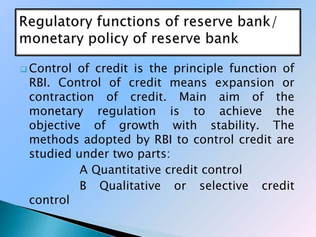 Reserve Bank of india | PPT