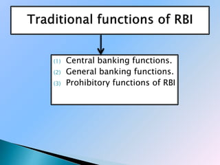 Reserve Bank of india | PPTX | Business Banking & Finance | Business
