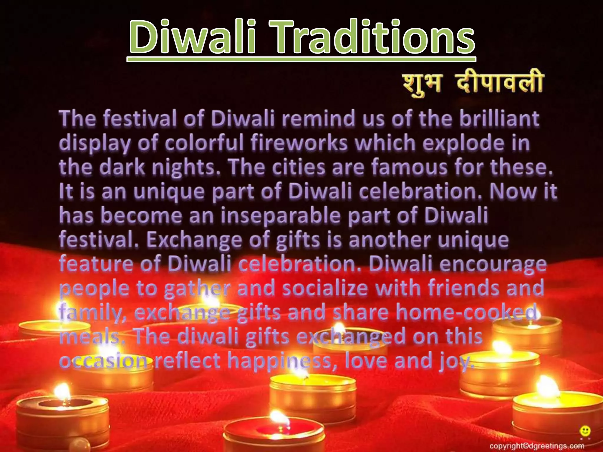 diwali presentation in diwali | PPSX