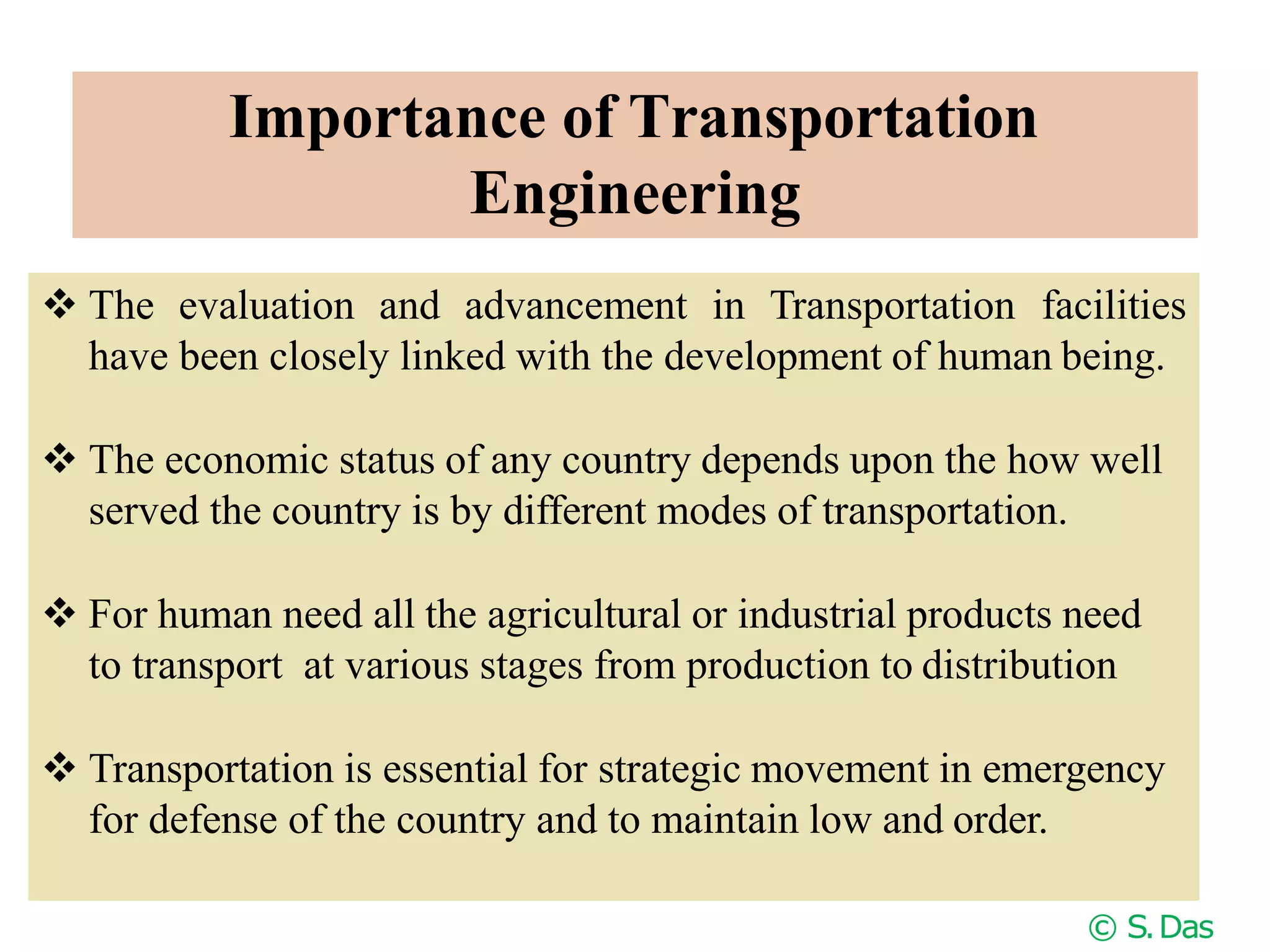 Principles of transportation engineering | PPTX