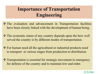 Principles of transportation engineering | PPTX