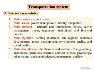 Principles of transportation engineering | PPTX