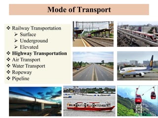 Principles of transportation engineering | PPTX