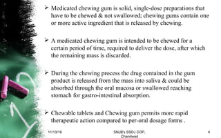 medicated chewing gum | PPT