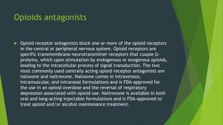 opioid antagonists | PPTX