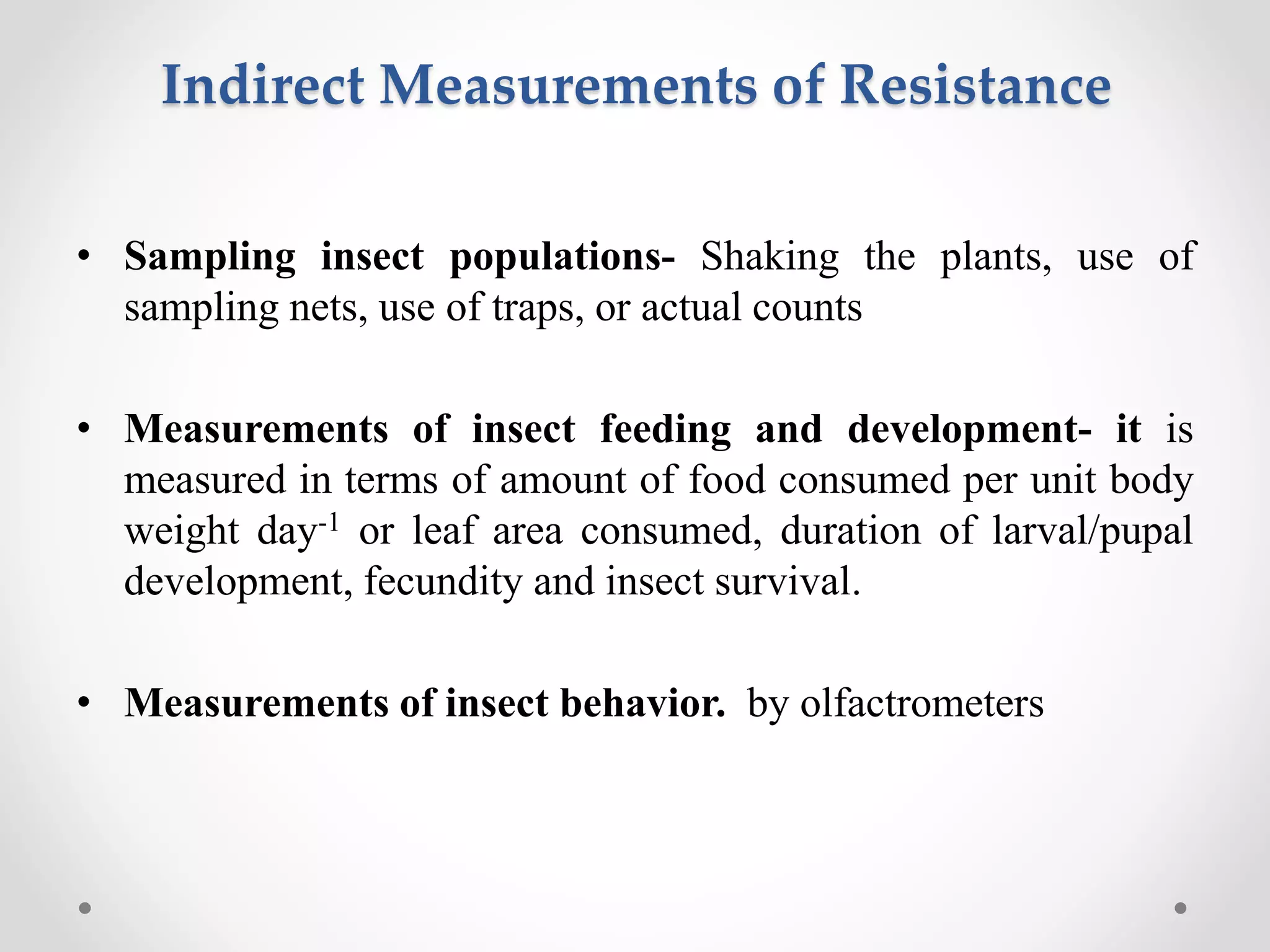 Screening Techniques for Different Insect Pests in Crop Plants | PPTX
