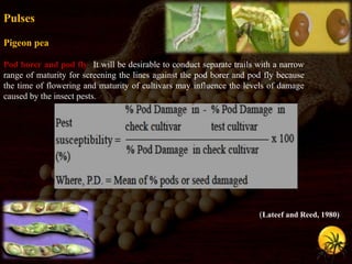Screening Techniques for Different Insect Pests in Crop Plants | PPTX ...