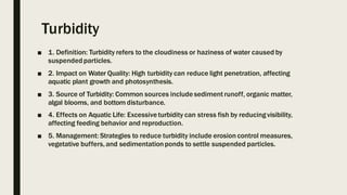 Physicochemical Analysis of pond water.. zoology | PPTX