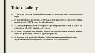 Physicochemical Analysis of pond water.. zoology | PPTX