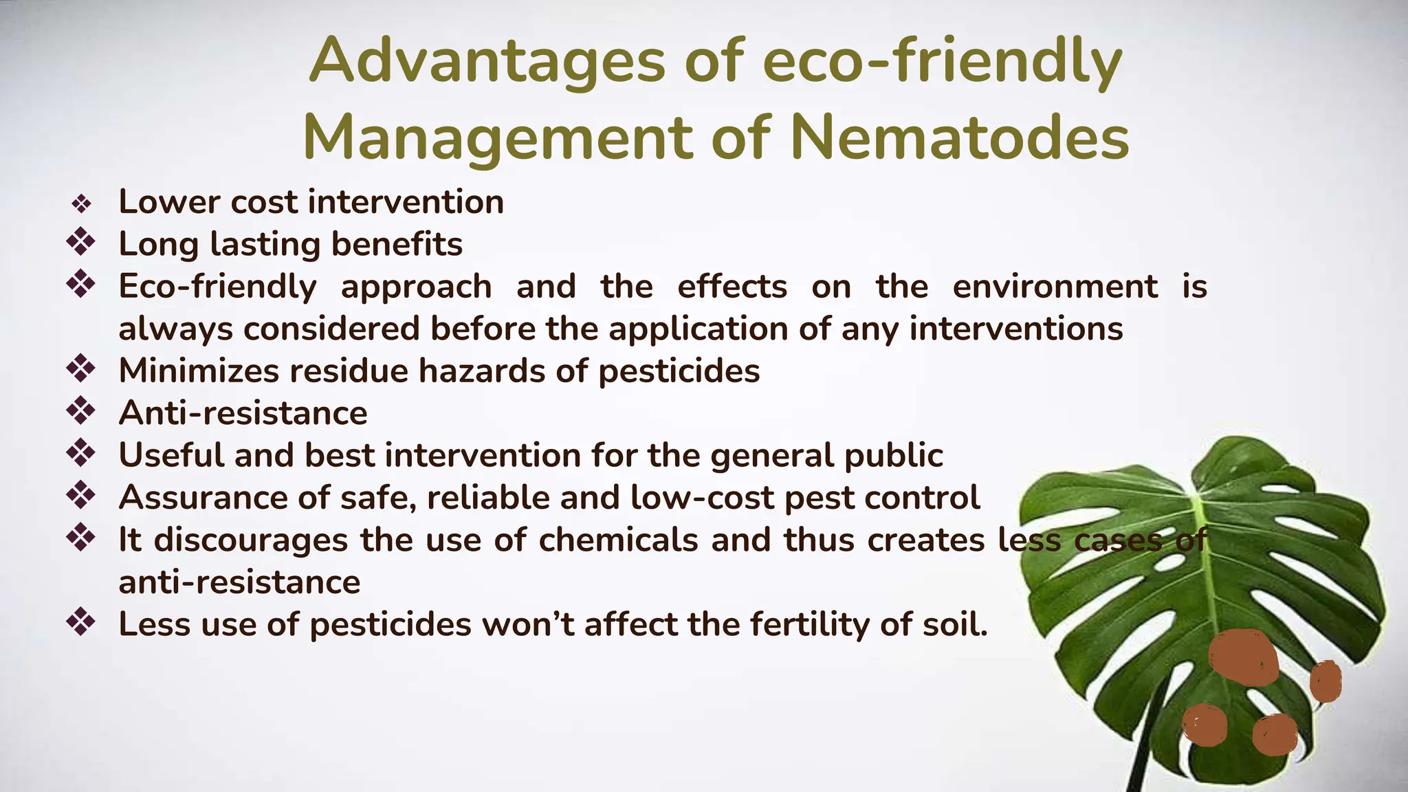 Eco-friendly management of plant parasitic nematode | PPTX