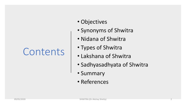 Shwitra | PPTX | Skin and Dermatology | Diseases and Conditions