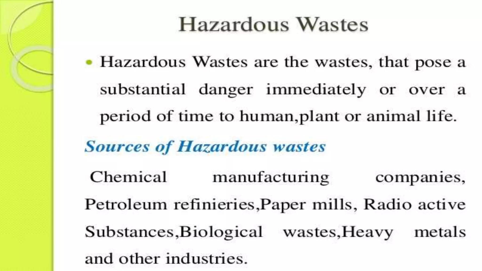 Solid and Hazardous Waste Management | PPTX