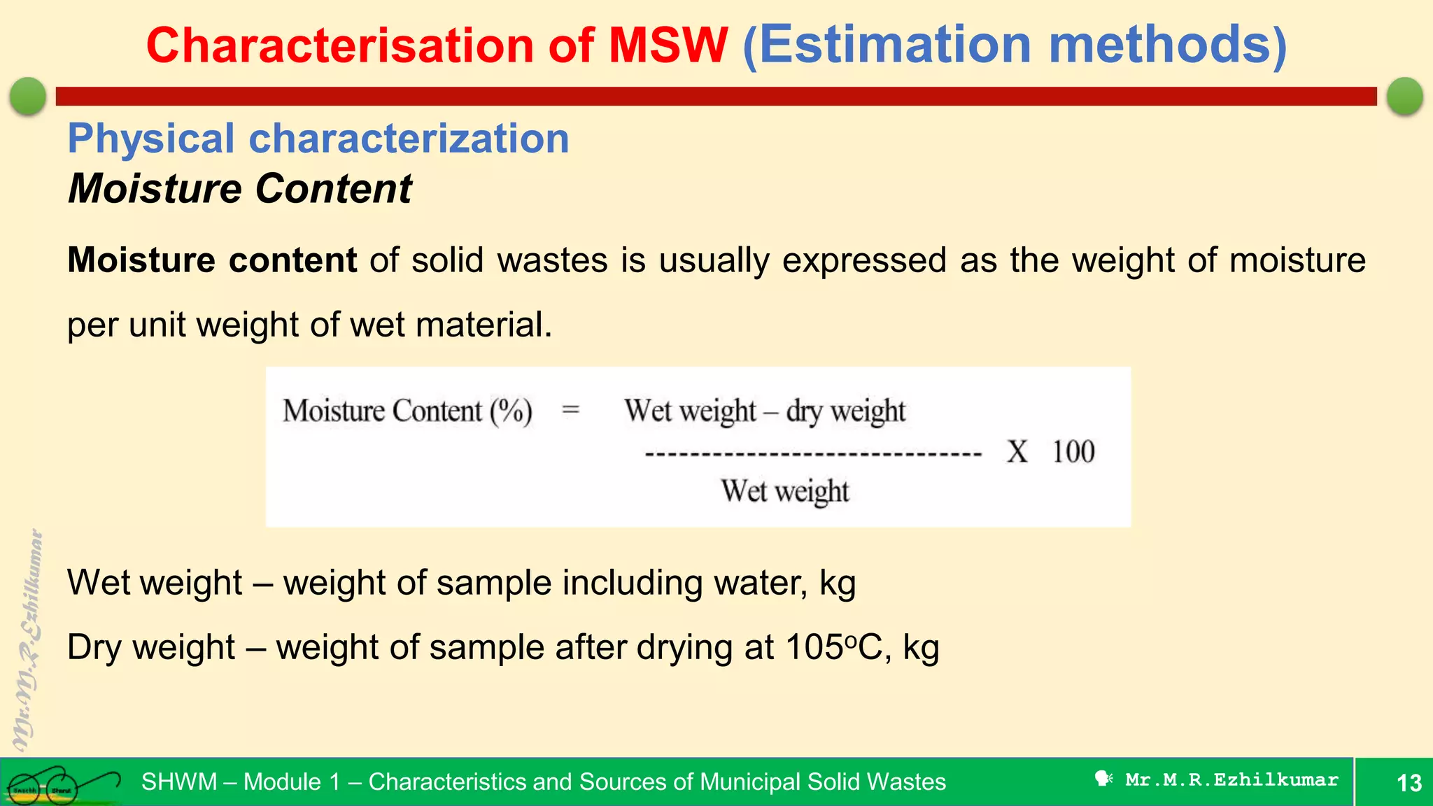 Sampling Protocols - Municipal Solid Wastes | PDF