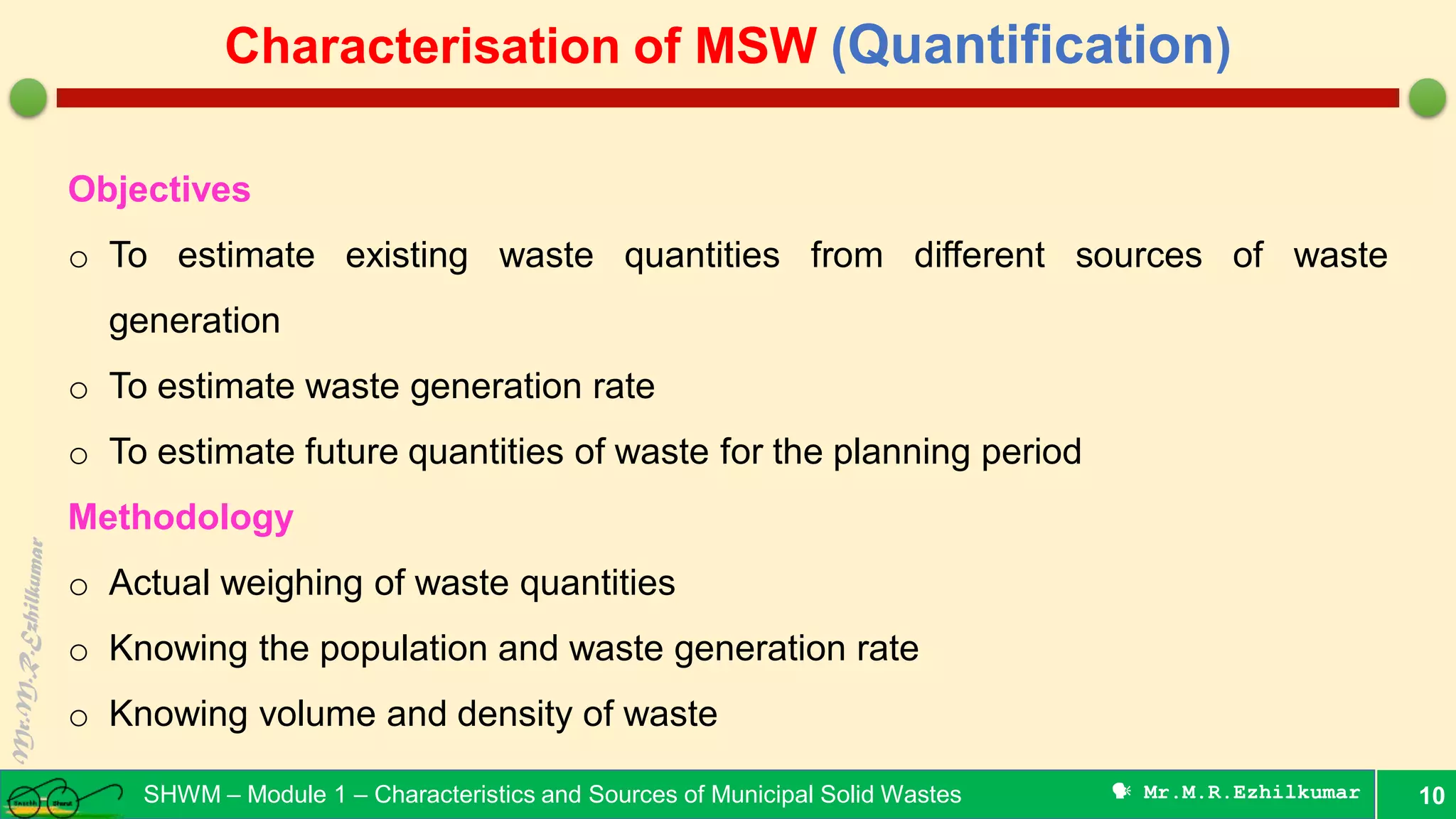 Characteristics - Municipal Solid Wastes | PDF