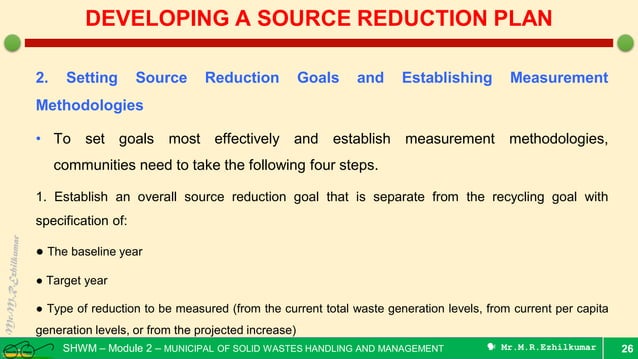 Waste minimization - Municipal Solid Wastes | PPT