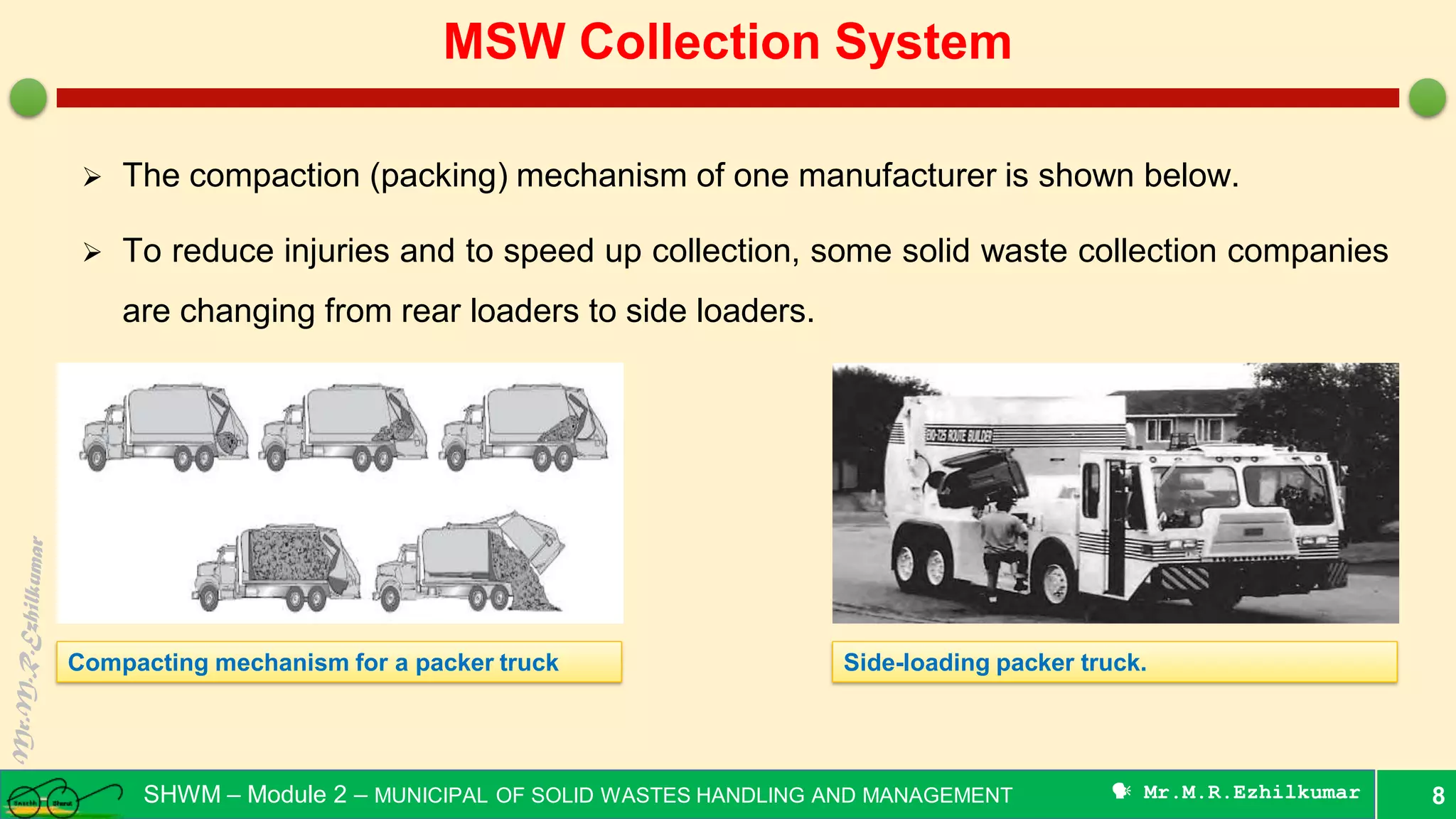 Types of Collection system & its Analysis - Municipal Solid Wastes | PDF