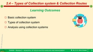 Types of Collection system & its Analysis - Municipal Solid Wastes | PDF