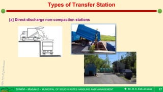 Types of transfer stations - Municipal Solid Wastes | PDF