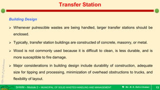 Location of transfer station - Municipal Solid Wastes | PDF